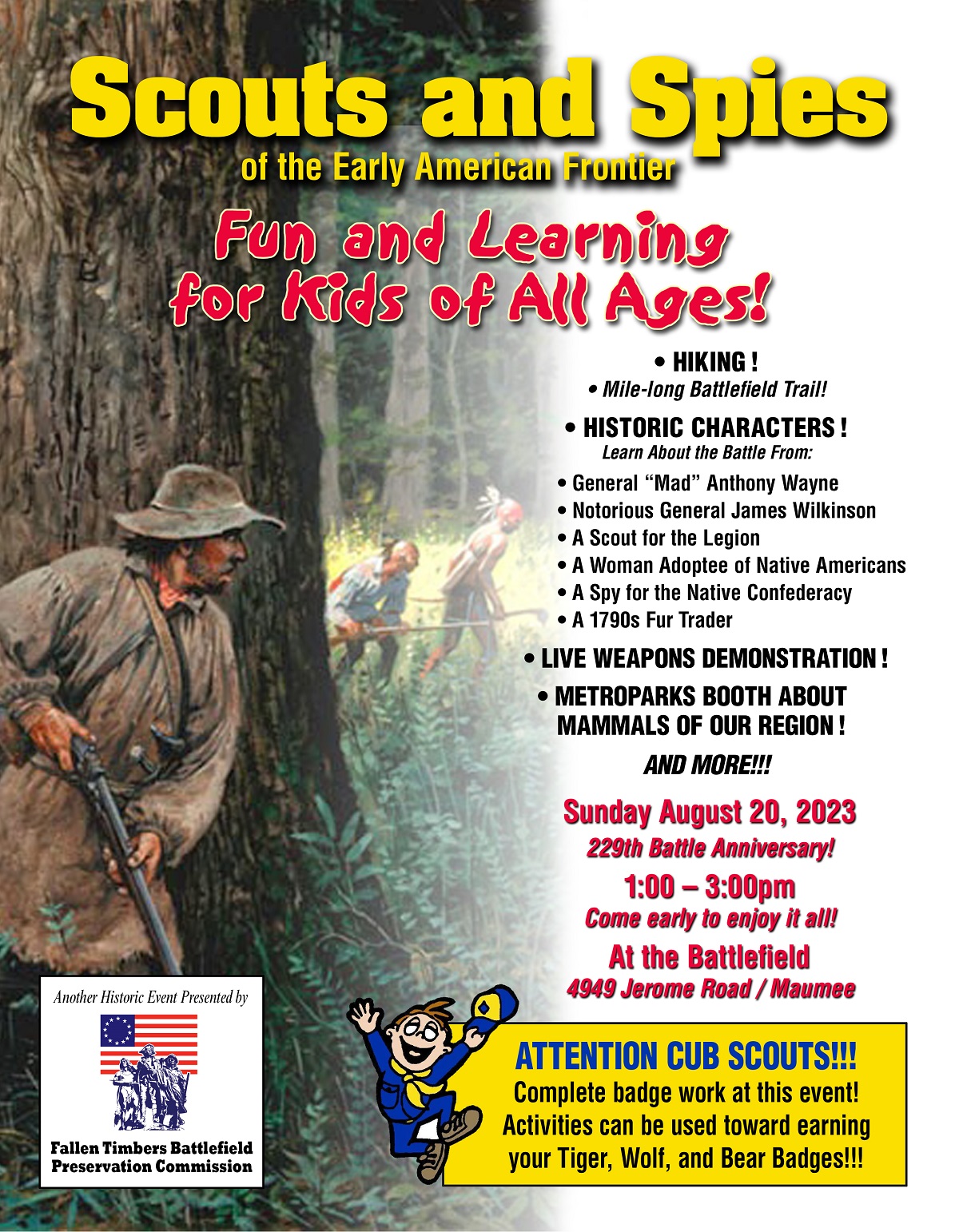 229th Anniversary of the Battle of Fallen Timbers - Fallen Timbers ...